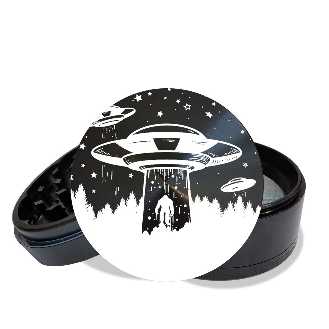 Large 100 Mm 4 Inch Largest Herb Grinder Black Anodized Aircraft Grade ...