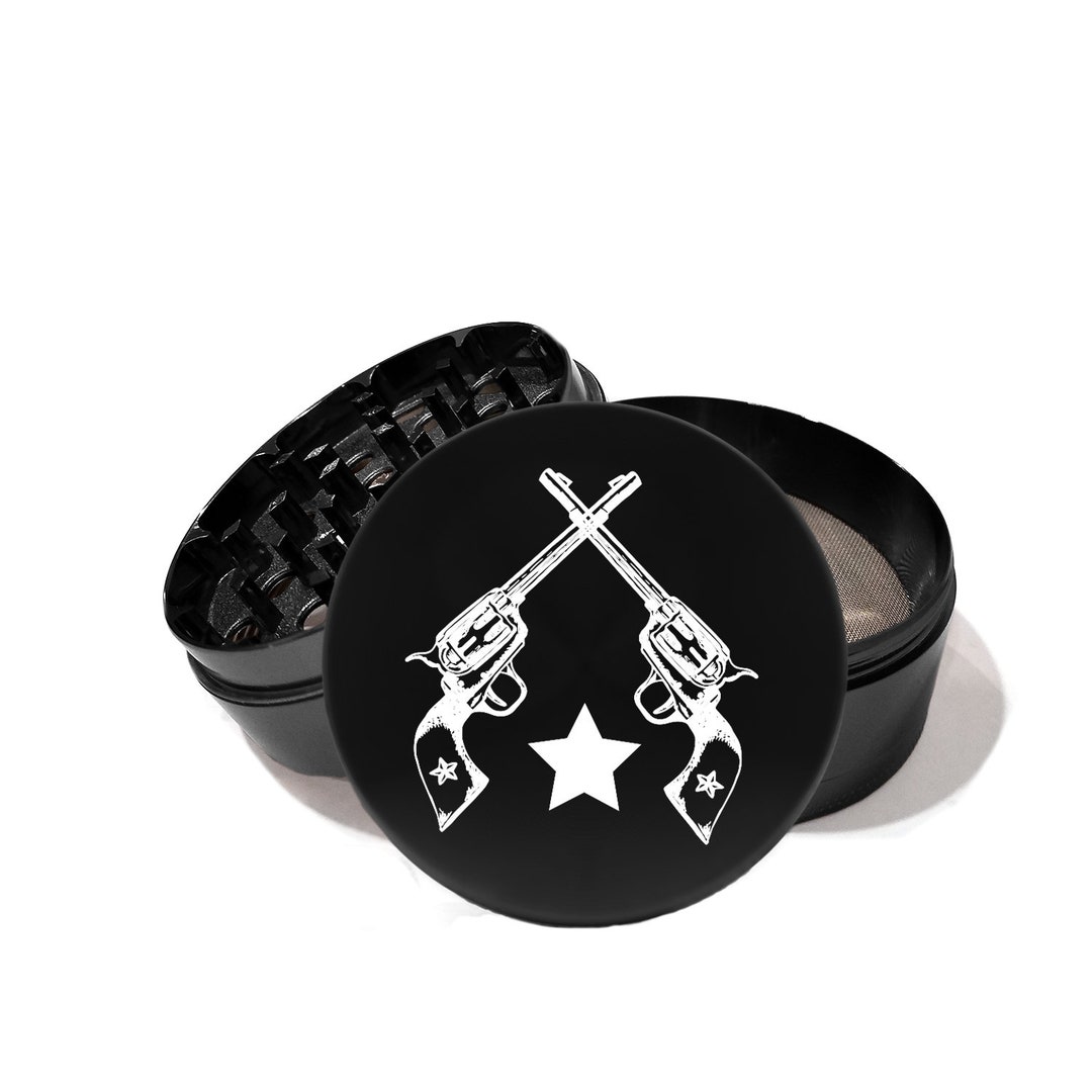4 Piece Grinder Herb With Catcher Set,, Guns and Star, Gifts for ...