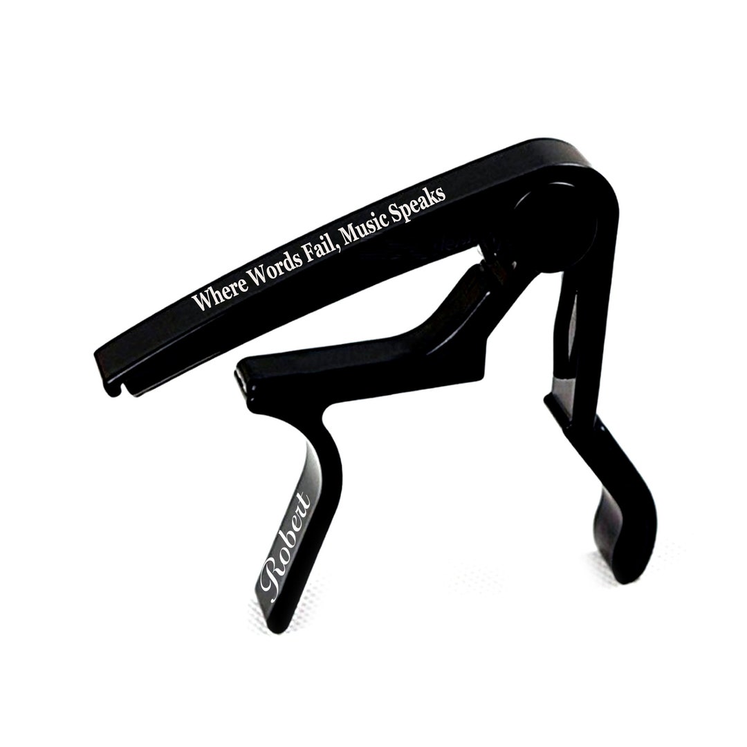 Custom Personalized Capo Where Words Fail...aluminium Quick Change ...