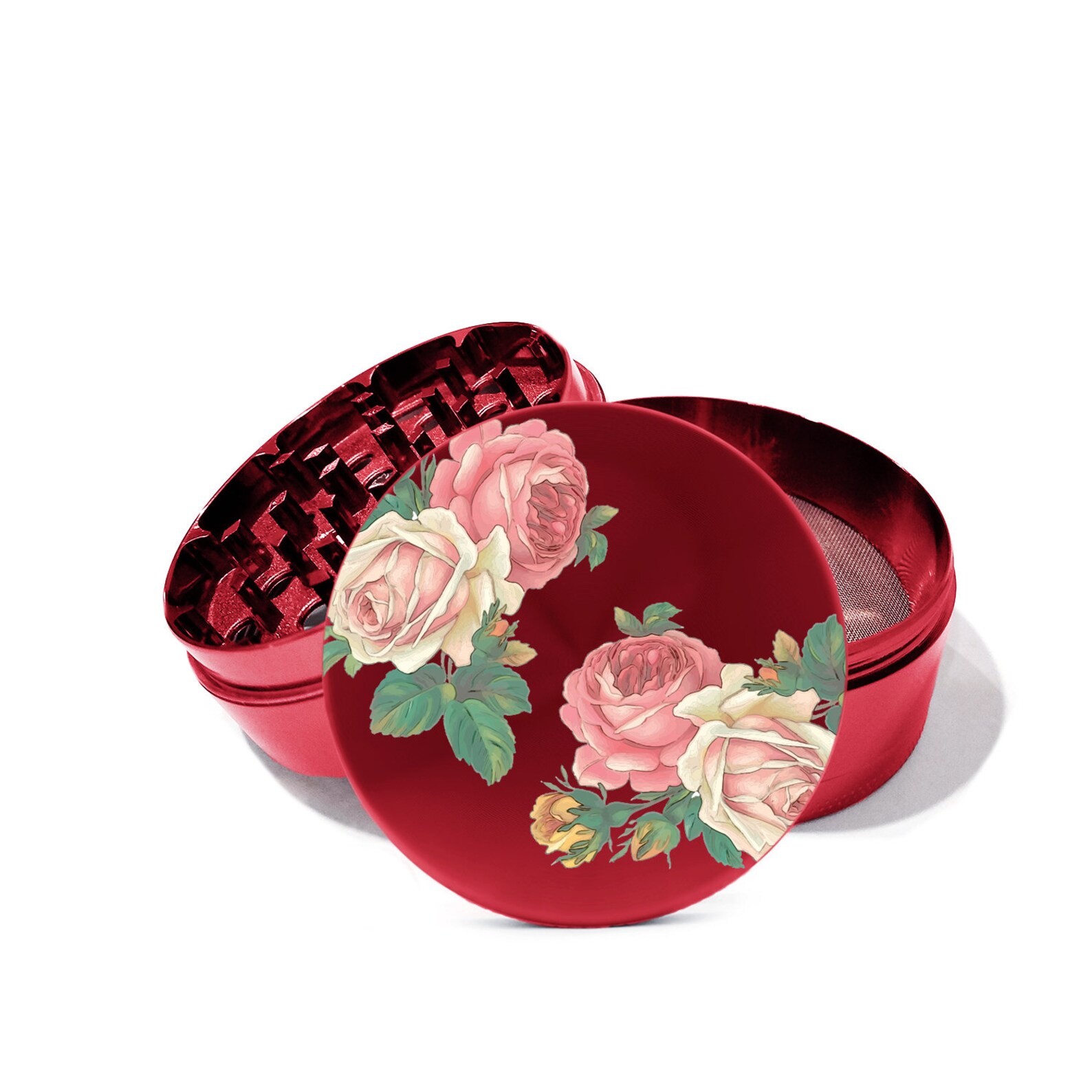 Wild Flower 4 Piece Metal Herb Grinder With FREE Laser - Etsy