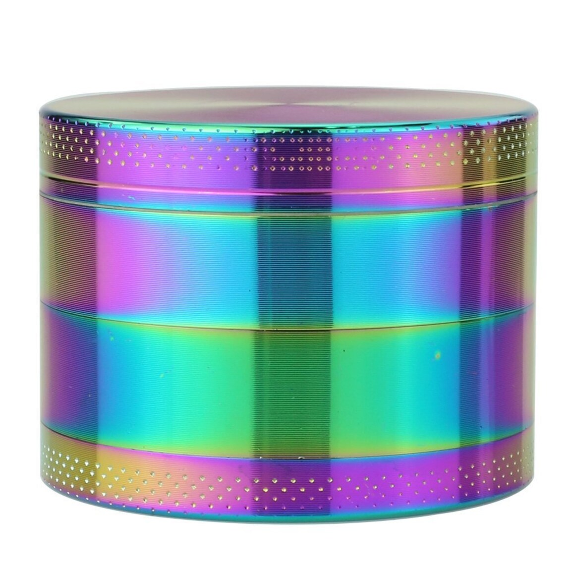 Rainbow Herb Grinder 2.5 Inches 4 Piece Grinder Durable Zinc Alloy Om ...