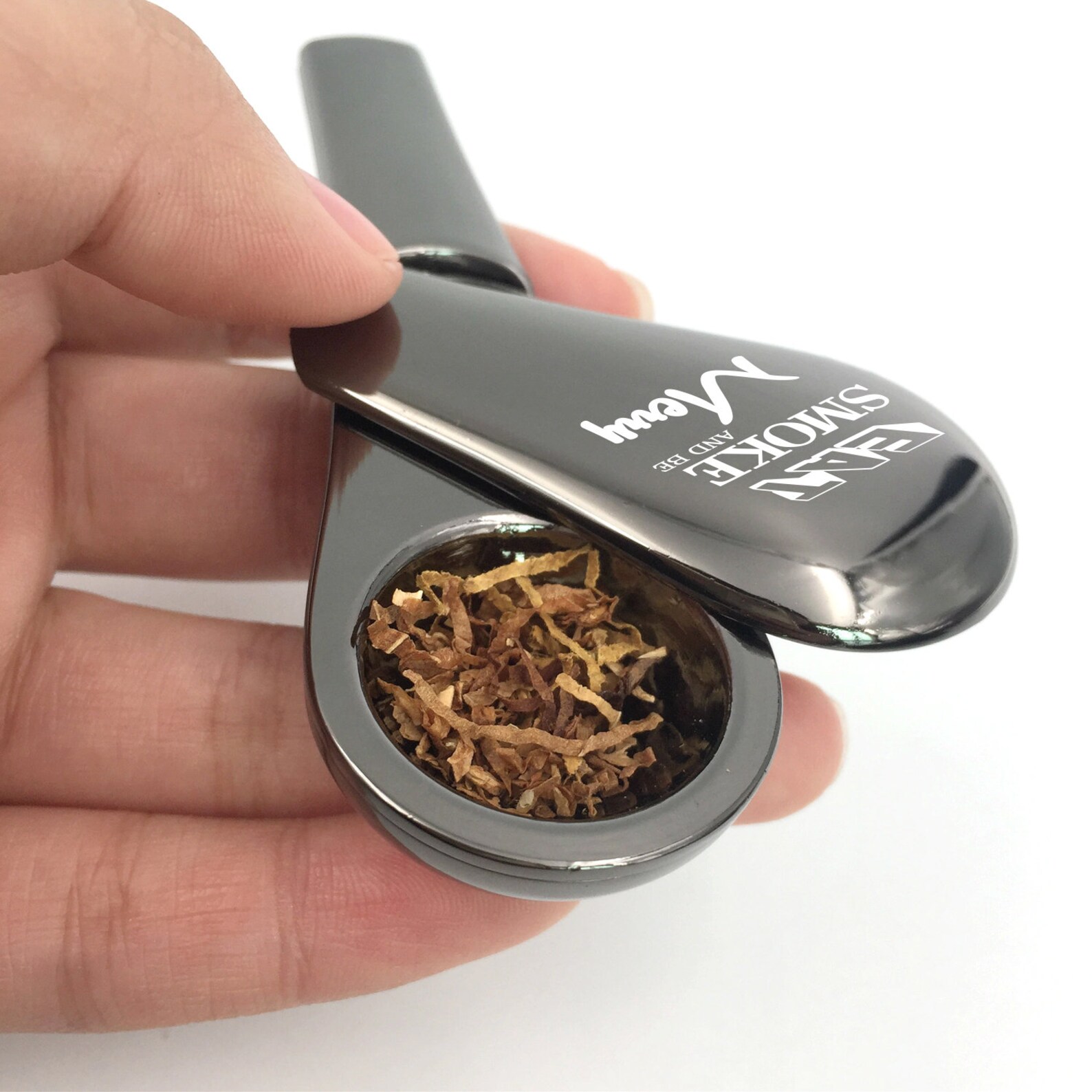 Metal Zinc Anodized Spoon Design Pipe With Gift Box Portable - Etsy