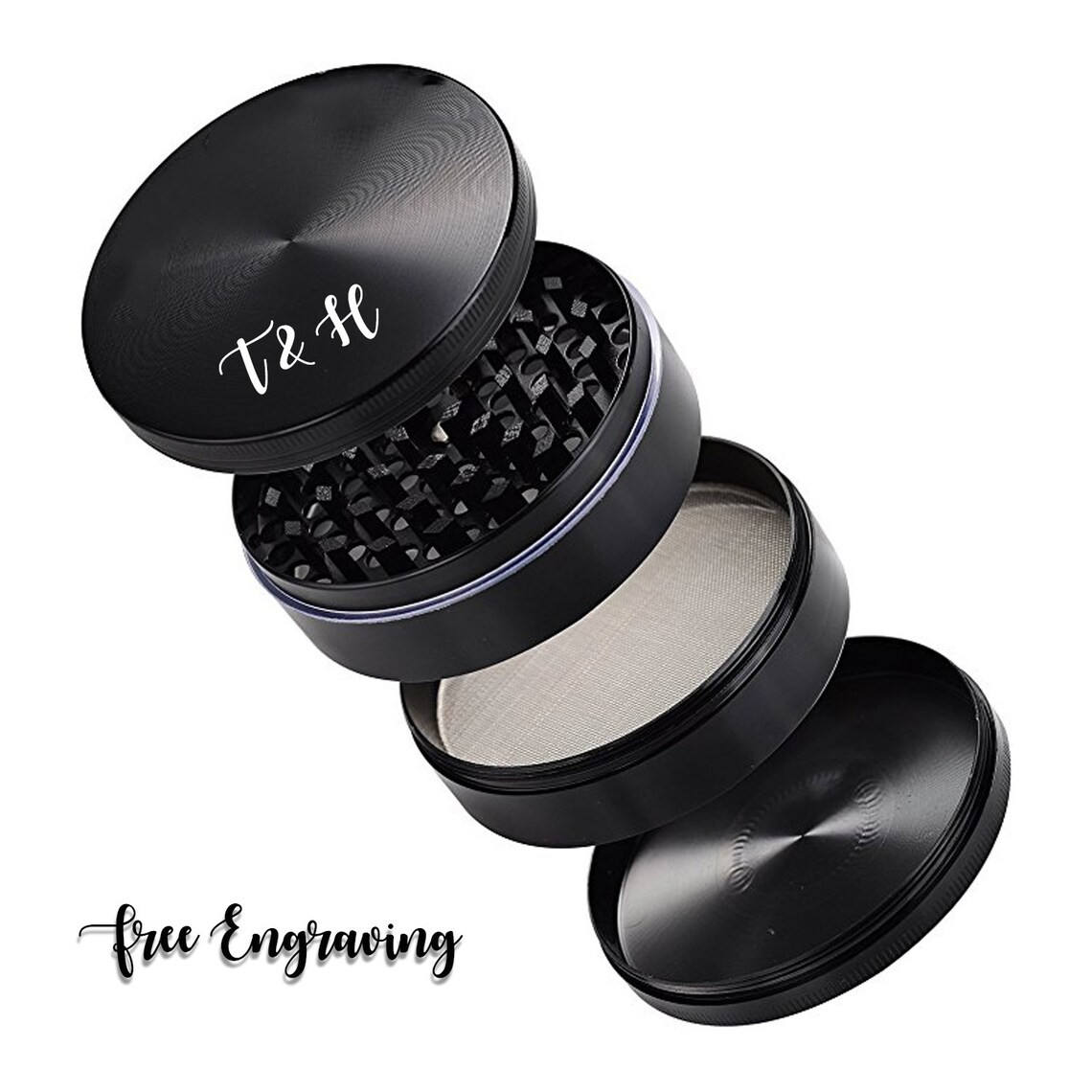 Large 100mm 4 Inch Largest Herb Grinder Black Anodized - Etsy