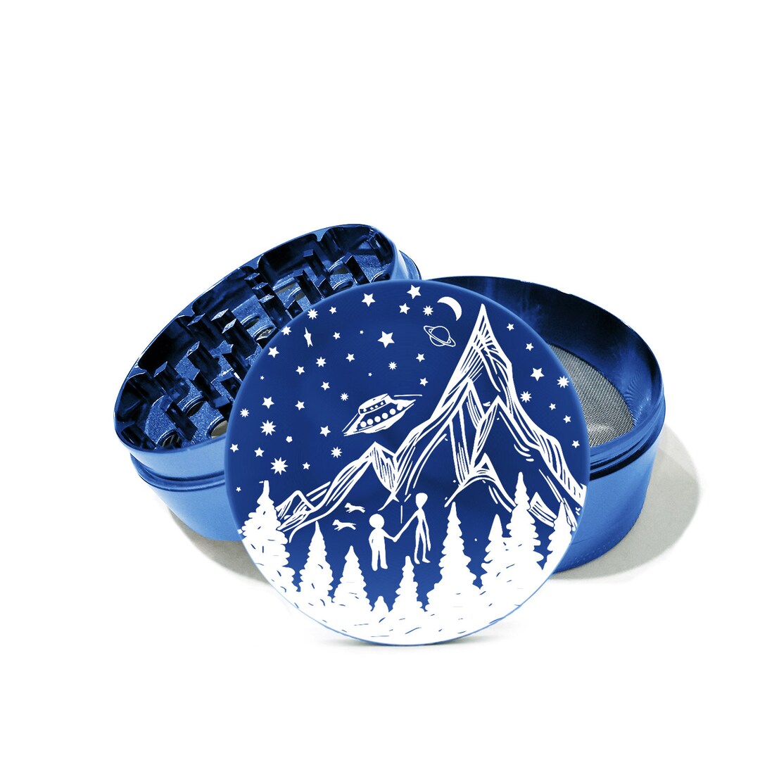 Space Mountain UFO Metal Grinder With Custom Text on Back 4 - Etsy