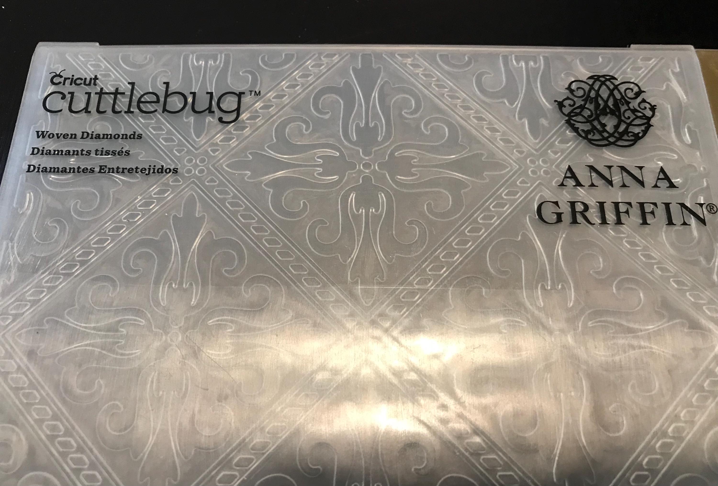 Anna Griffin 5x7 Woven Diamonds Embossing Folder With Border. - Etsy