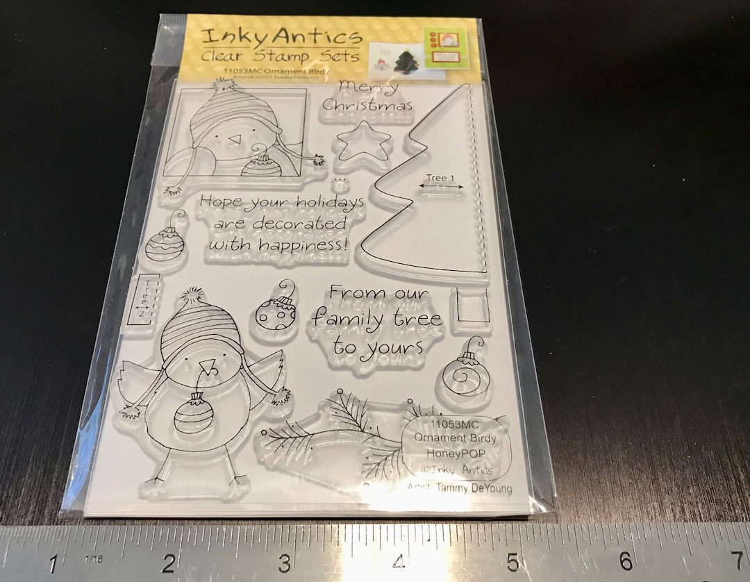 Inky Antics Honeypop Ornament Buddy Clear Stamps Set. - Etsy