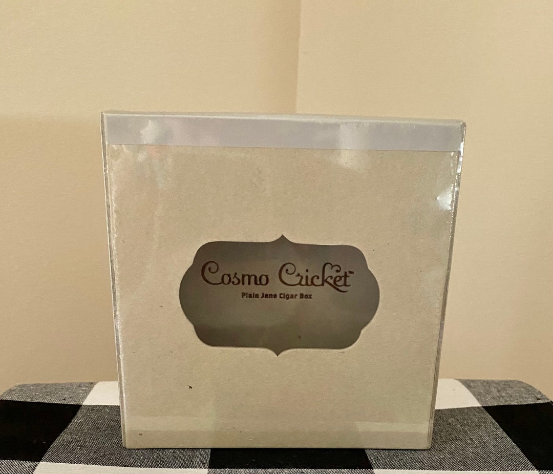 Cosmo Cricket Chipboard Cigar Box With Open Window. - Etsy