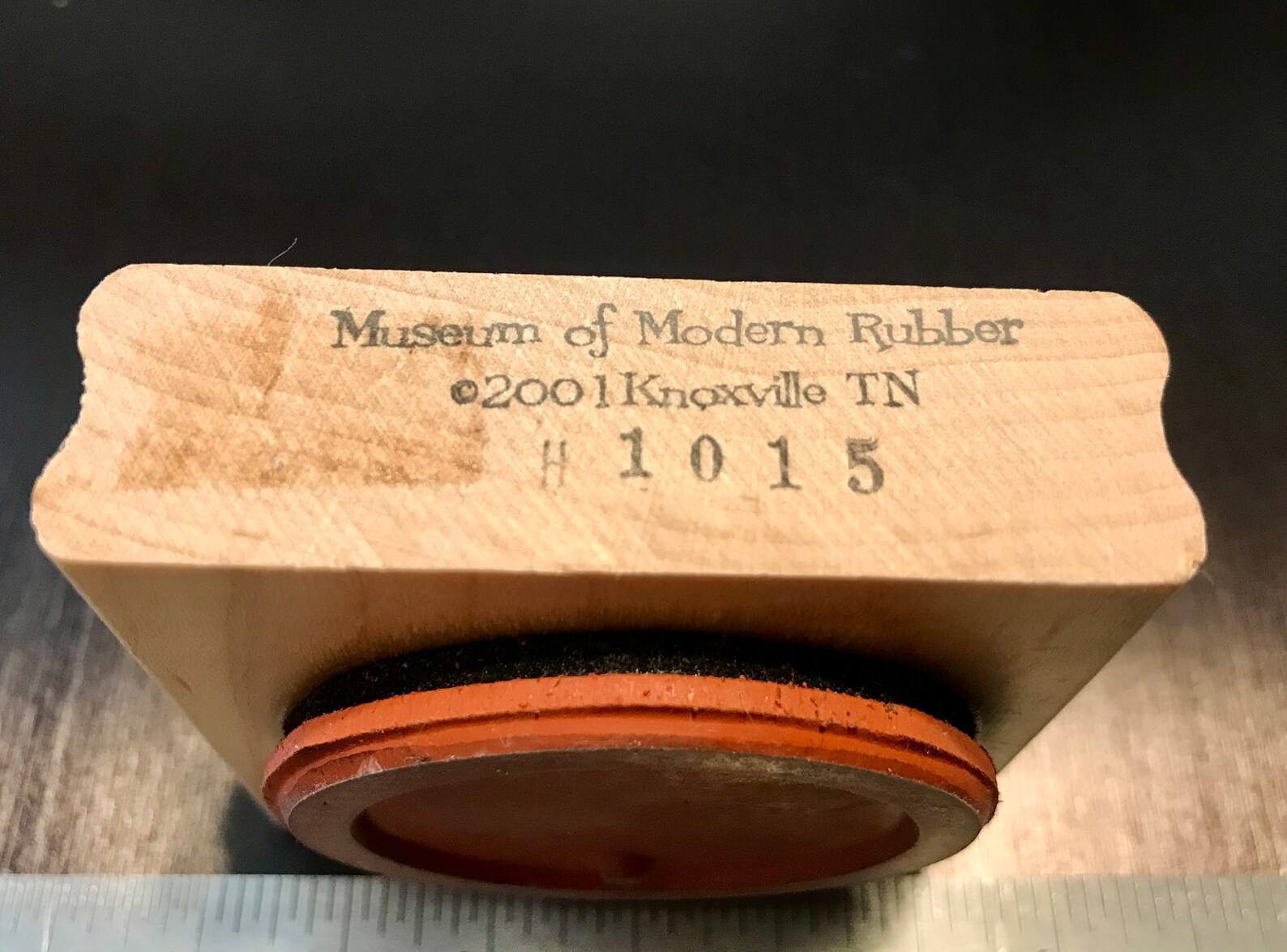 Museum of Modern Rubber Round Tag Wood Mounted Rubber Stamp. - Etsy