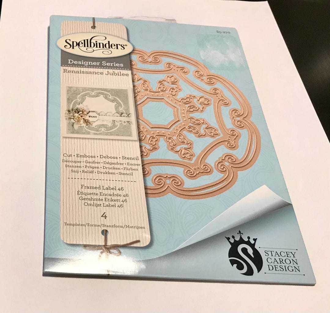 Spellbinders Designer Series Framed Label 46 Cutting Dies. - Etsy