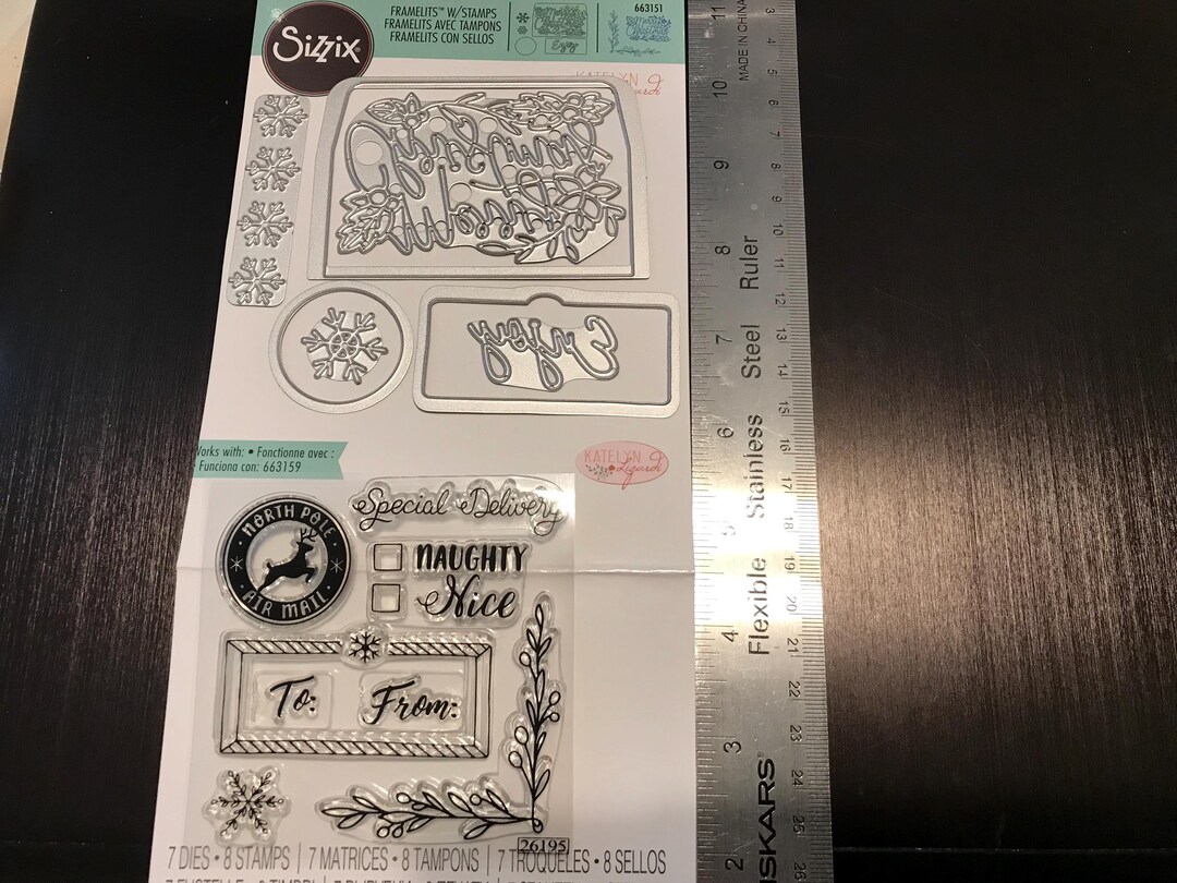 Sizzix Mini Envelope Liners Framelits With Clear Stamps. - Etsy