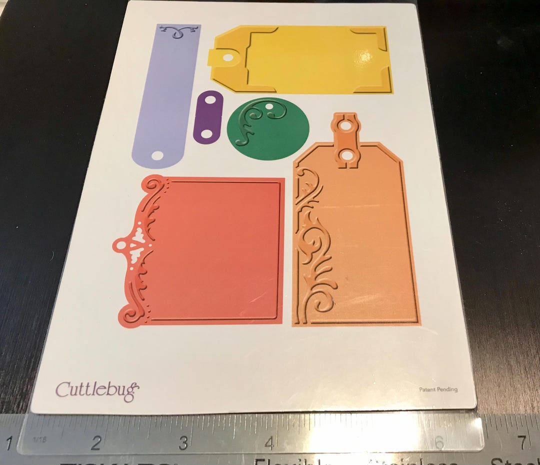 Cuttlebug Cut and Embossing Plus Embossed Tags Folder. - Etsy