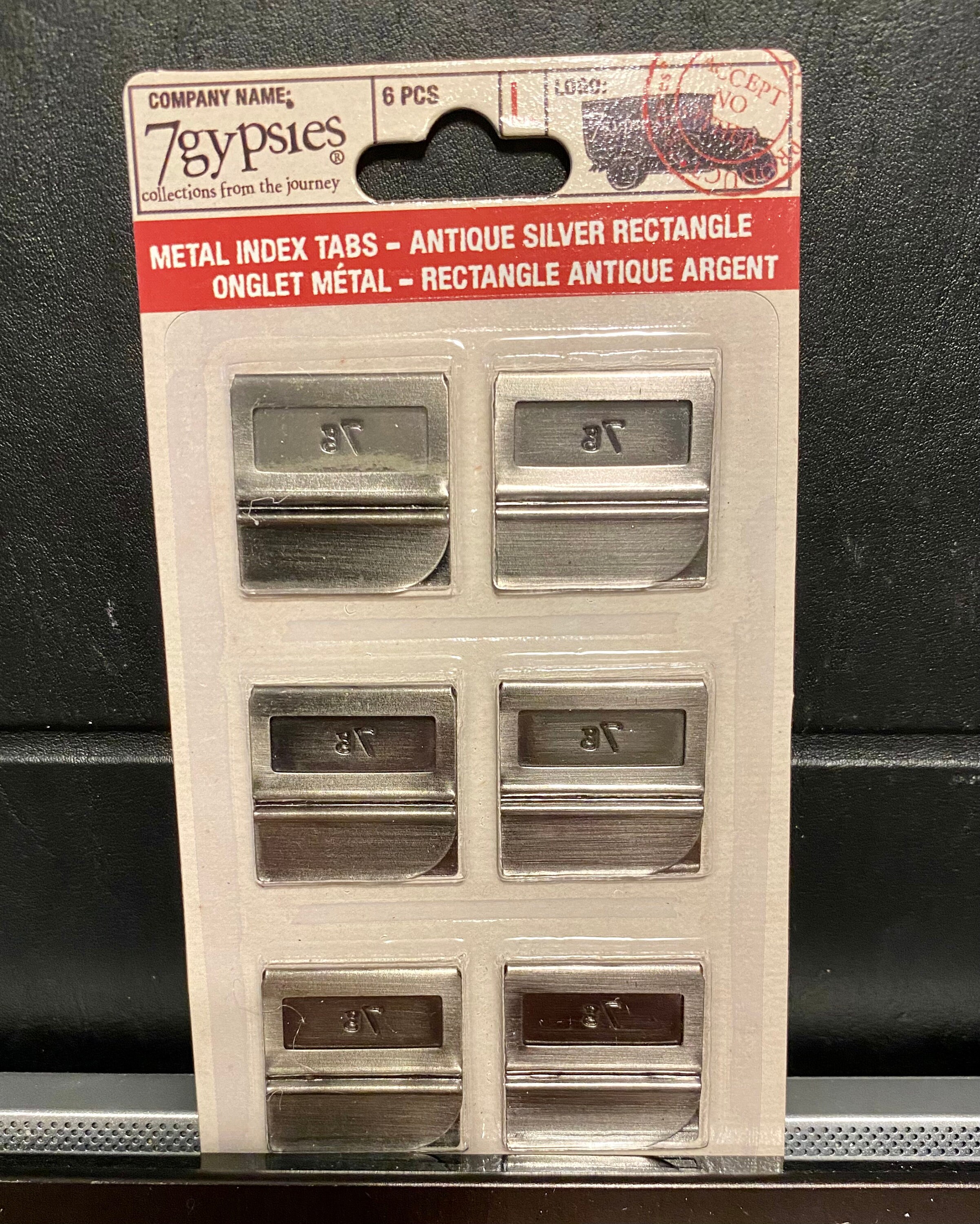 7gypsies Metal Rectangular Index Tabs. - Etsy