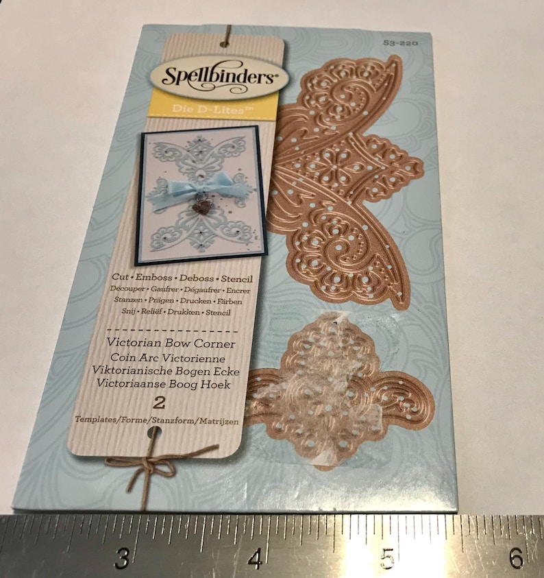 Spellbinders Victorian Bow Corner Cutting Dies. - Etsy