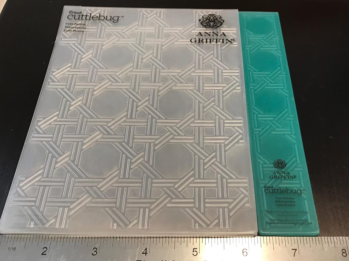 Anna Griffin Cane Paisley 5x7 Embossing Folder With Border. - Etsy