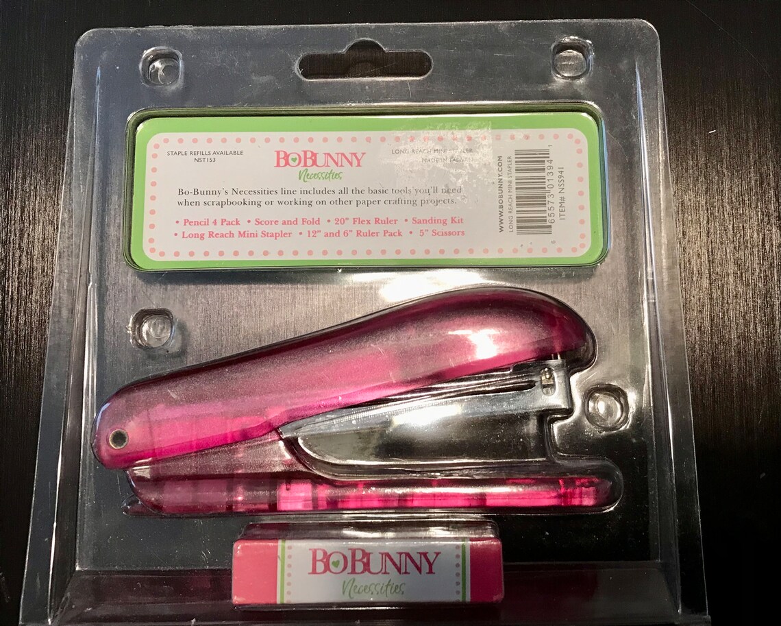 Bo Bunny Long Reach Mini Stapler. - Etsy
