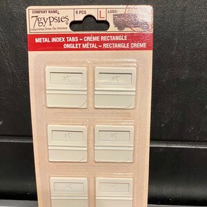 7gypsies Metal Rectangular Index Tabs. - Etsy