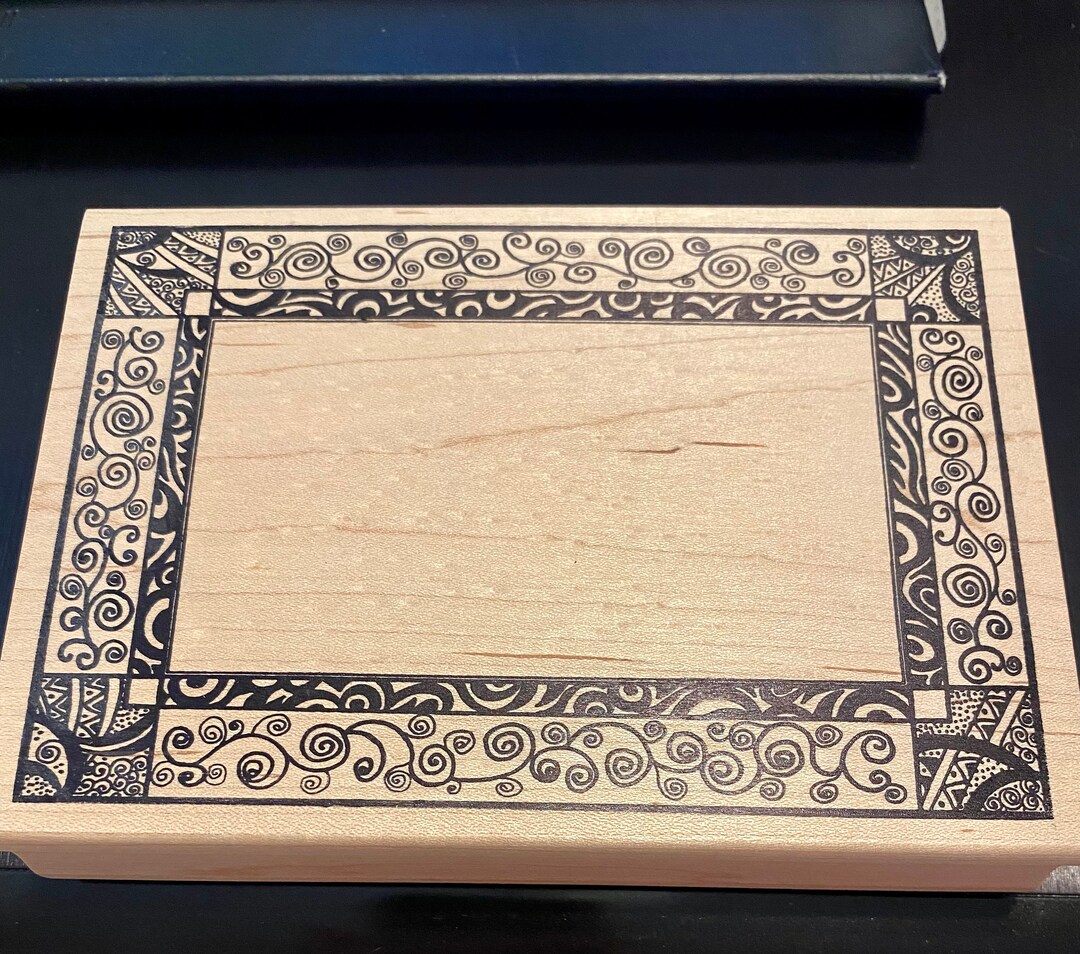 Magenta Frame Extra Large Wood Mounted Rubber Stamp. - Etsy