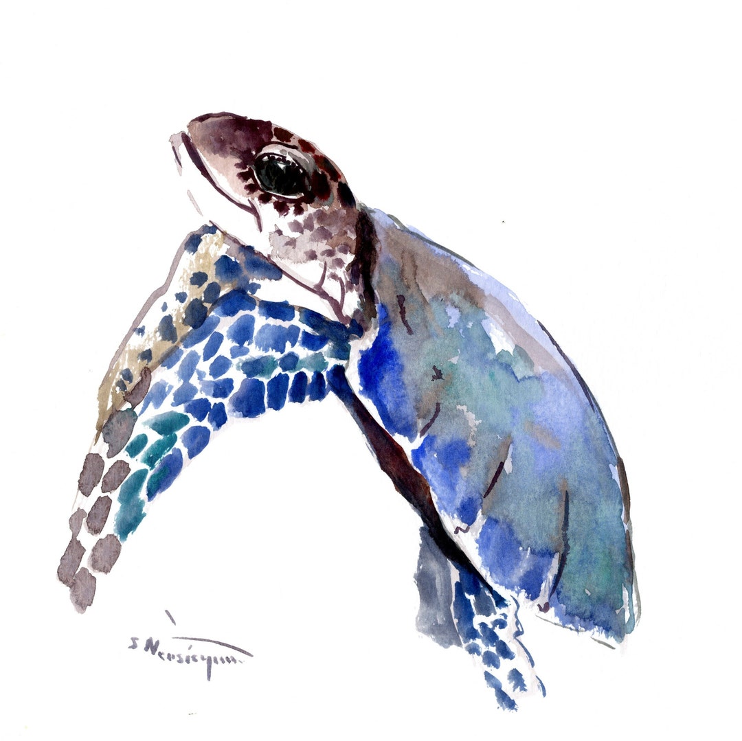 Sea Turtle Original Handpainted Artwork - Etsy