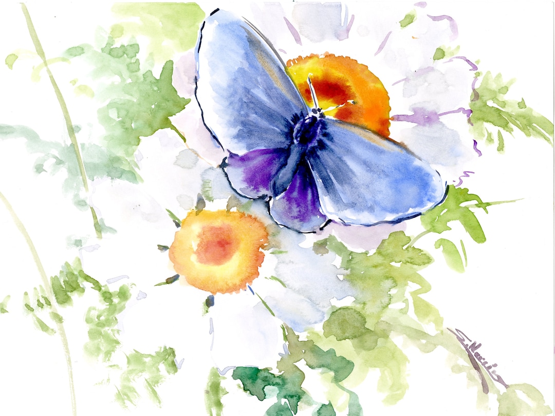 Butterfly Artwork, Original Watercolor Painting - Etsy
