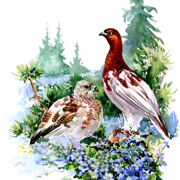 Willow Ptarmigan - Etsy