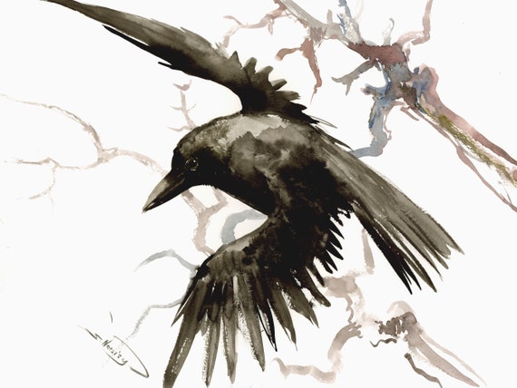 Flying Crow Art
