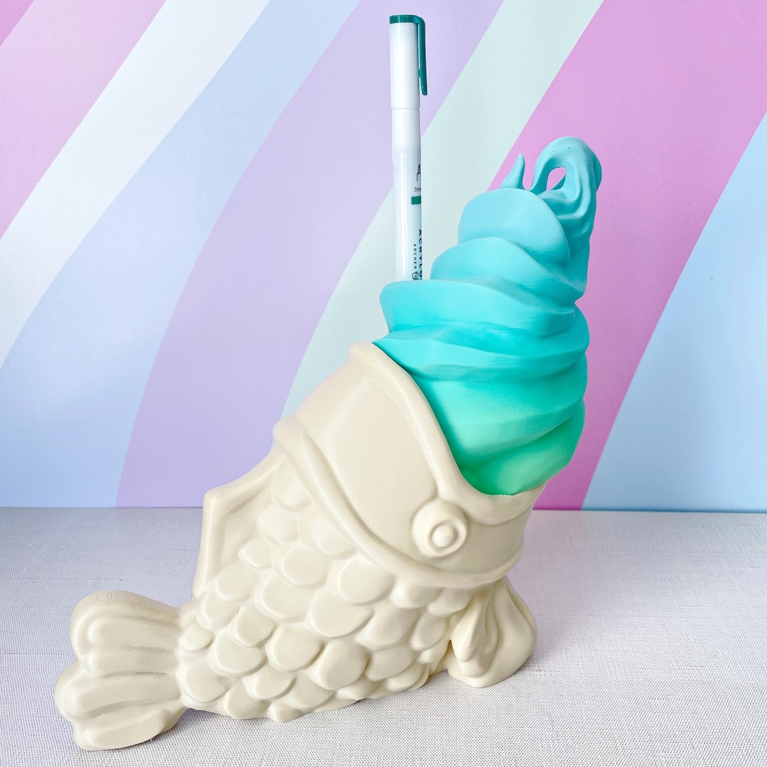 Taiyaki Ice Cream Storage Box – Cute Kawaii Organizer - Japanese Fish ...