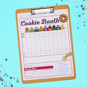 Abc Cookie Booth Tally Sheet - Etsy