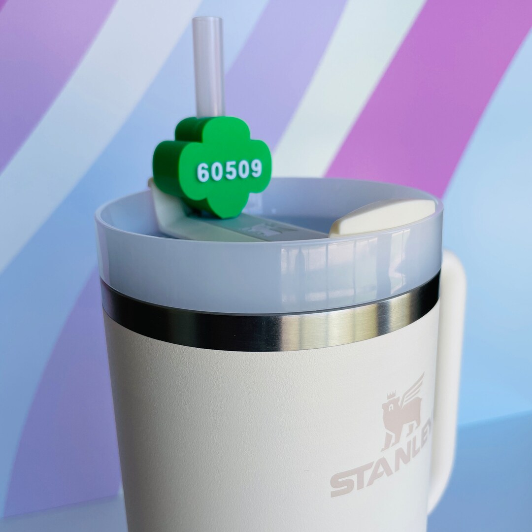 Personalized Trefoil Straw Toppers. - Etsy