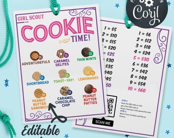 Girl Scout Menu | Etsy