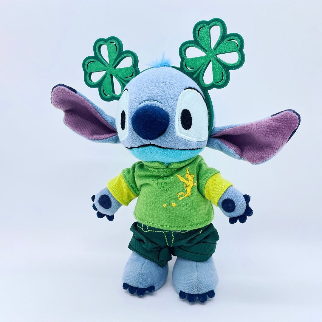 St Patricks Day Mouse Ears for Nuimo & Labubu Plush. Lucky 4 Leaf ...