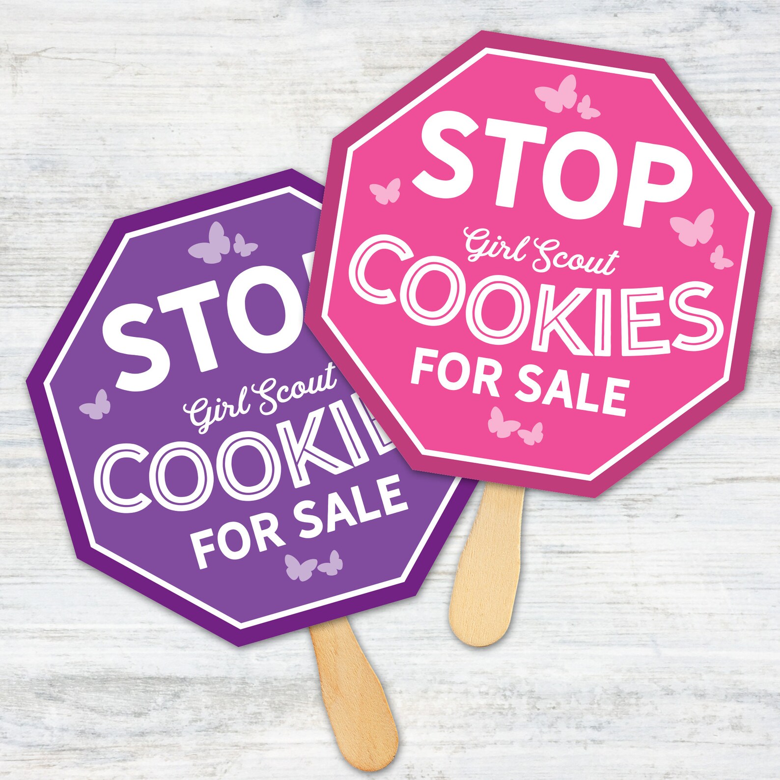Girl Scout Cookie Stop Sign Printable Instant Download - Etsy