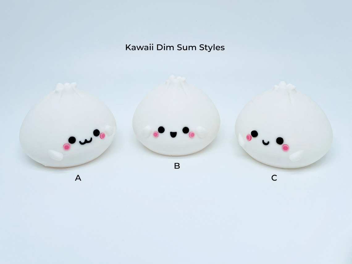 Kawaii Dim Sum Set. 3d Printed Dumplings. Desk Ornament. - Etsy