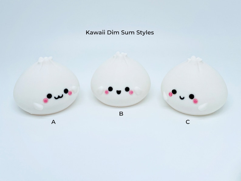 Kawaii Dim Sum Ornaments. 3d Printed Dumplings. Hanging Ornament. Desk ...