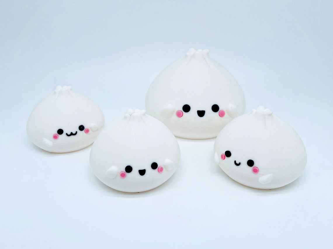 Kawaii Dim Sum Ornaments. 3d Printed Dumplings. Hanging Ornament. Desk ...
