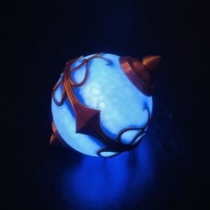 Basic Blue Sphere From Palworld With Light Option. Video Game Cosplay ...