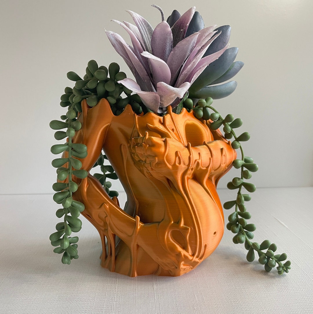 Fertility Goddess Succulent Indoor Planter. Melted Woman Plant Gift ...
