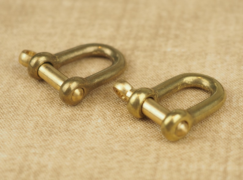 Japanese Small Shackle for Keys / Wallet Chains Solid Raw | Etsy