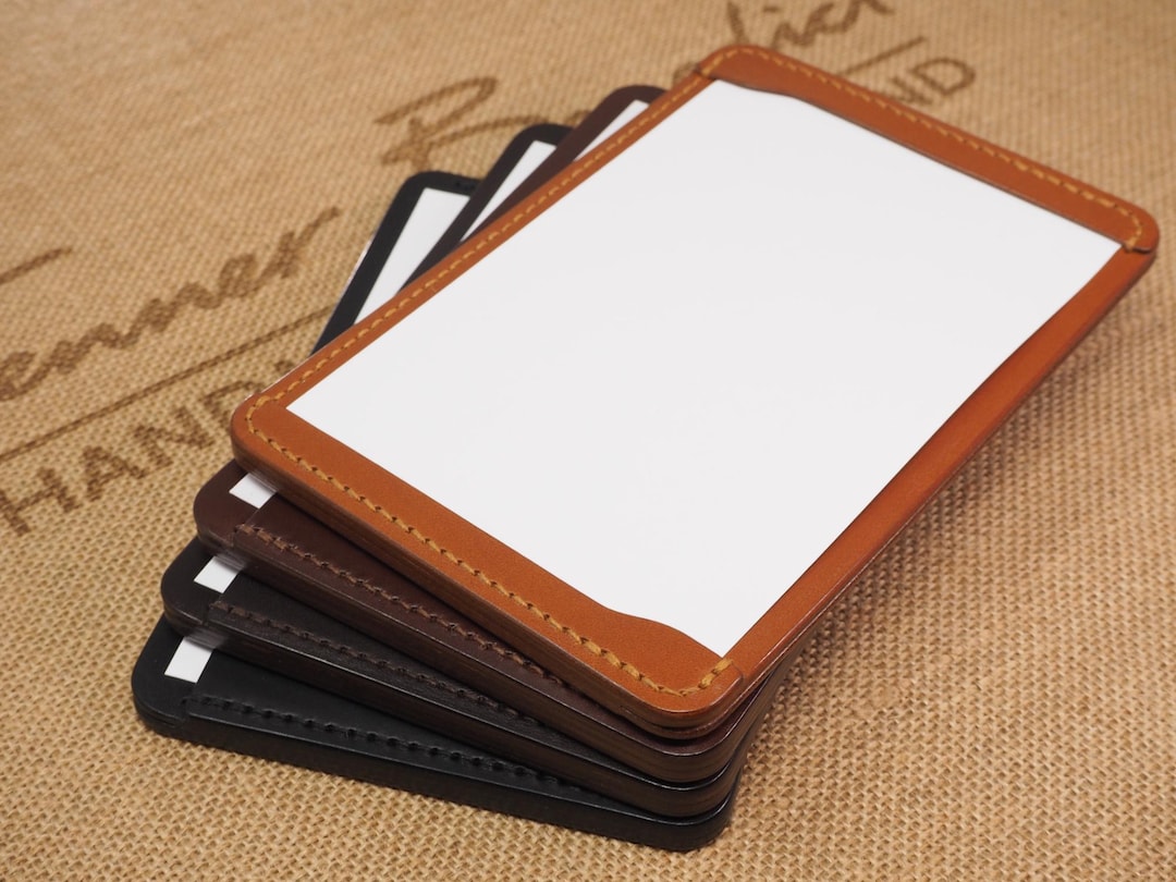 Handmade 4-by-6 (4x6" / 102x152mm) Index Card Holder Memo Notepad ...