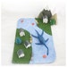 Reversible Wool Felt Play Mat - Land Watervs. Sea -pretend Play Peg ...