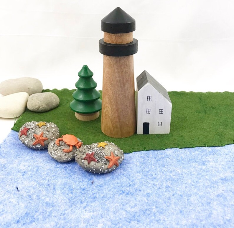Black and Wood Lighthouse Pretend Toy Storytelling Fantasy - Etsy