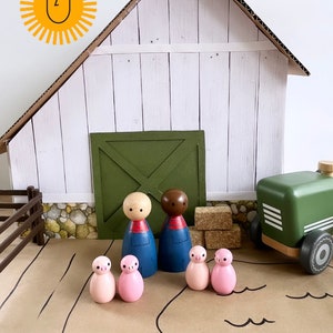 Set of 10 Pigs Farm Small World Play Open Ended Easter Spring Hatch ...