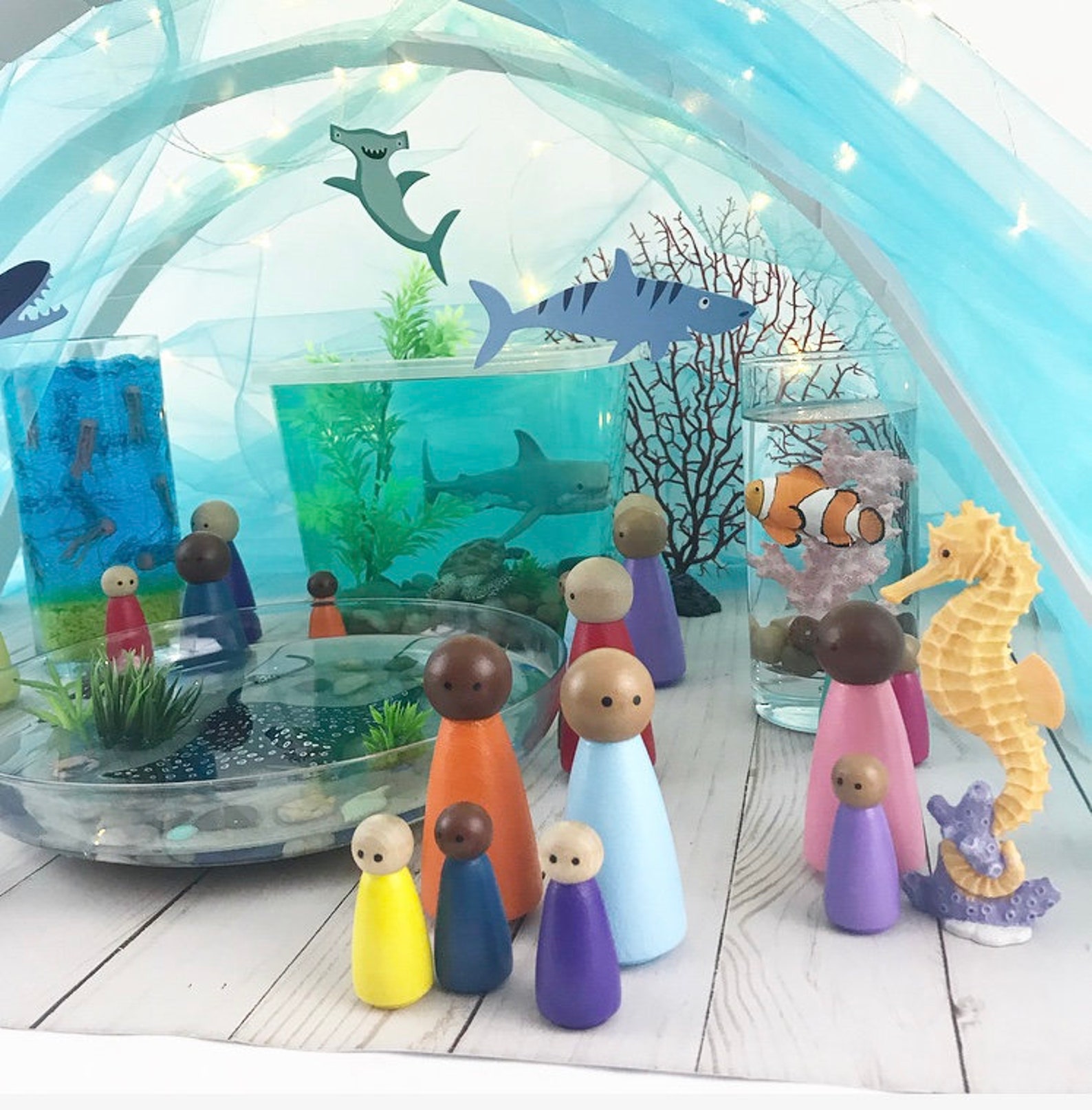 Set of 24 Mamas & Babies Rainbow Tonepretend Play Open-ended - Etsy