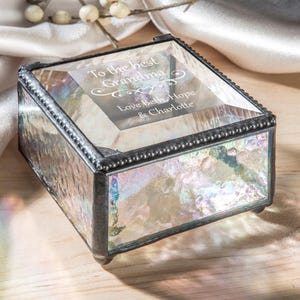 Personalized Keepsake Box for Grandma – Custom Glass Jewelry Box for ...