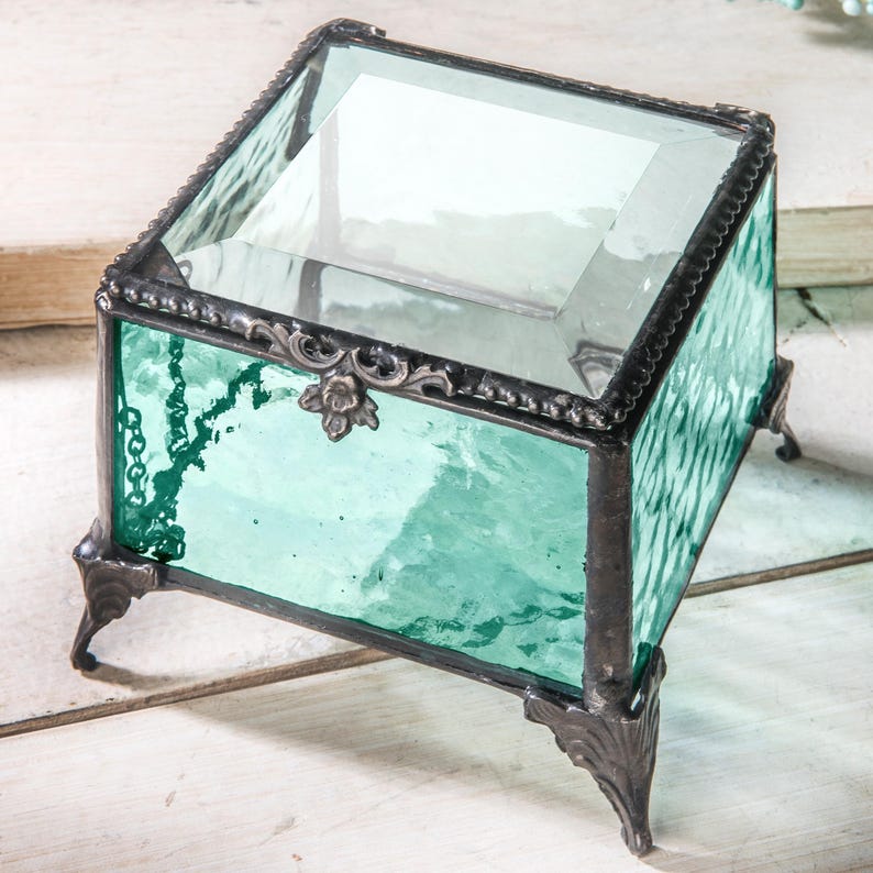 Stained Glass Keepsake Box – Engraved 'mom' Jewelry Trinket Box - Etsy