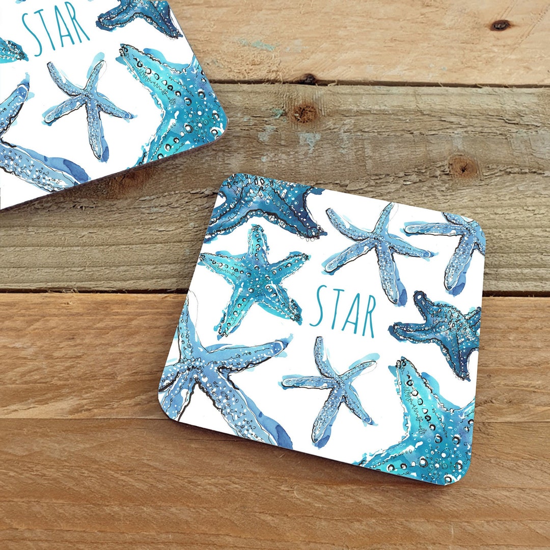 Starfish Coaster Made by Port and Lemon - Etsy