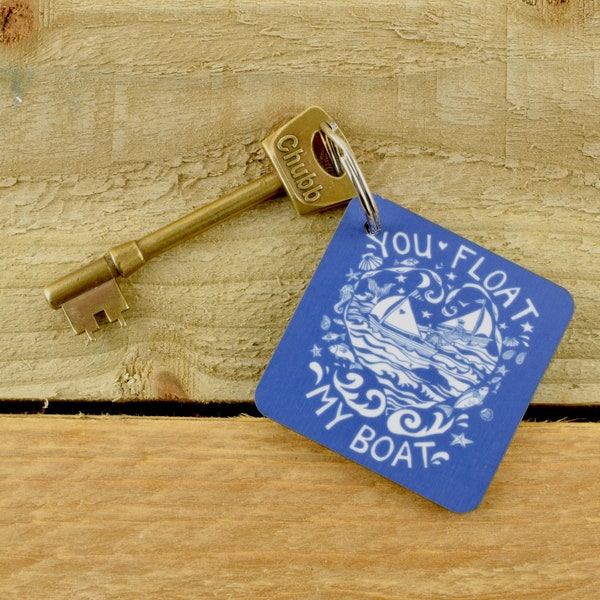 Boat Float Key Ring - Etsy