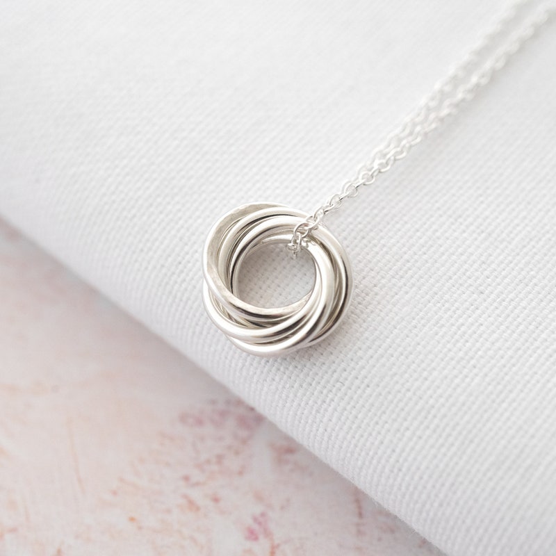 5 Rings Necklace - Etsy