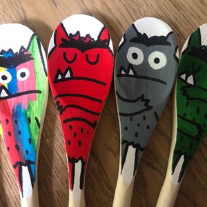 The Colour Monster Story Spoons - Etsy