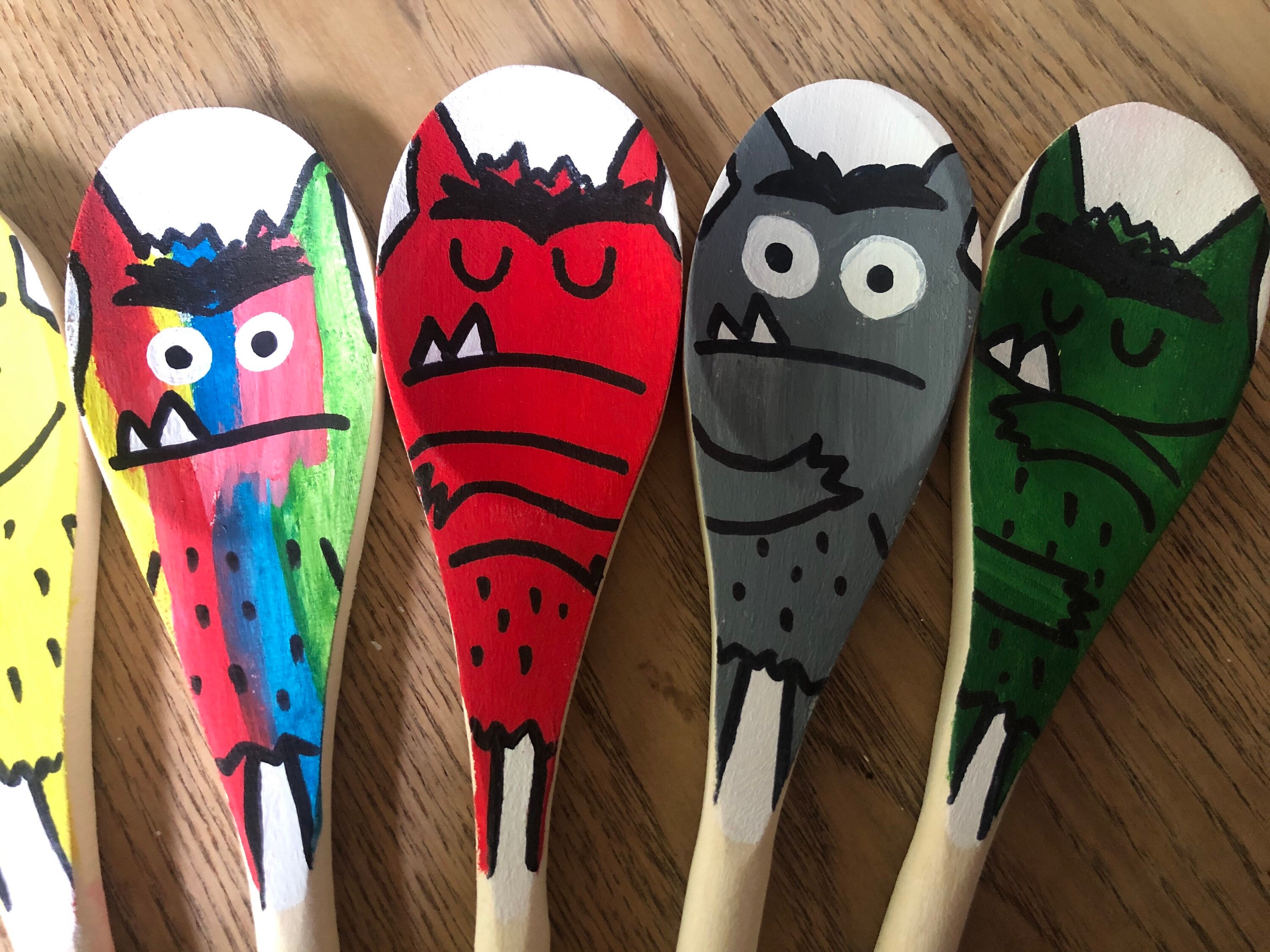 The Colour Monster Story Spoons - Etsy UK