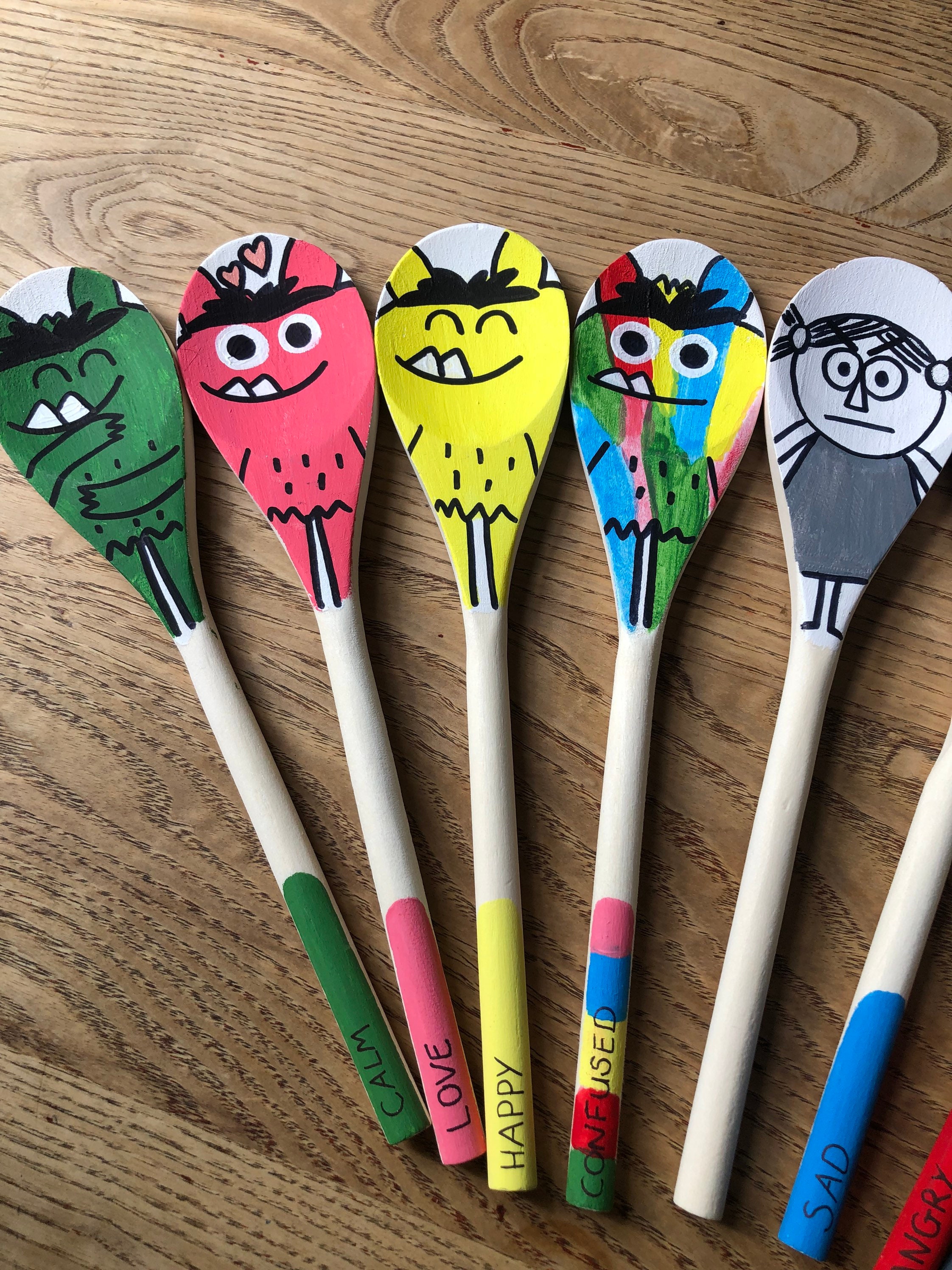 The Colour Monster Story Spoons extended Pack | Etsy UK